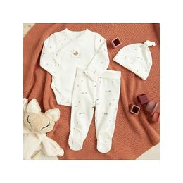 COOL CLUB 3tlg. Outfit in Creme - 50% | Gr&ouml;&szlig;e 68 | Baby-bodys
