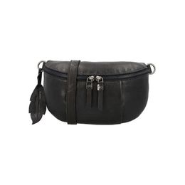 HIDE & STITCHES Leder-Brustbeutel in Schwarz - (H)13 x (T)11 cm - 62% | Damen-koffer-reisegepaeck