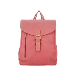HIDE & STITCHES Leder-Rucksack "Daydreamer" in Pink - (B)25 x (H)32 x (T)12 cm - 65% | Damen-taschen