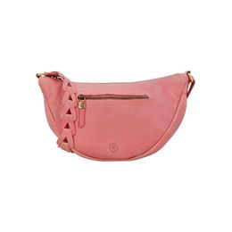 HIDE & STITCHES Leder-Umh&auml;ngetasche in Rosa - (B)31 x (H)17 x (T)9 cm - 63% | Damen-taschen