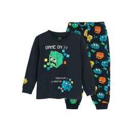 COOL CLUB Pyjama in Schwarz/ Orange/ Mint - 50% | Gr&ouml;&szlig;e 122 | Kinder-waesche