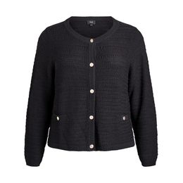 ZIZZI Knit Cardigan 'MDAHLIA' female Black size XXXL