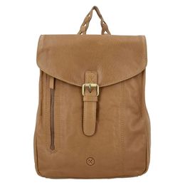 HIDE & STITCHES Leder-Rucksack in Hellbraun - (B)25 x (H)32 x (T)12 cm - 67% | Damen-taschen