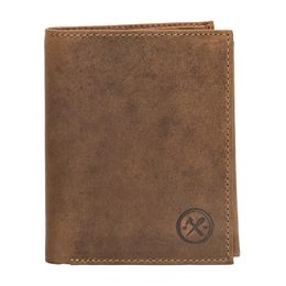 HIDE & STITCHES Leder-Geldb&ouml;rse in Hellbraun - (B)9 x (H)12 x (T)2,5 cm - 57% | Portemonnaies-etuis