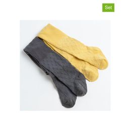 COOL CLUB 2er-Set: Strumpfhosen in Grau/ Gelb - 46% | Gr&ouml;&szlig;e 68/74 | Babysocken-strumpfhosen