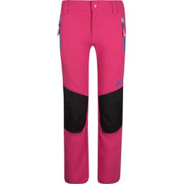 Trollkids Softshellhose "Lysefjord" in Pink/ Blau - 43% | Gr&ouml;&szlig;e 128 | Kinderhosen
