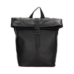 HIDE & STITCHES Leder-Rucksack "Japura" in Schwarz - (B)24 x (H)33 x (T)10 cm - 68% | Damen-taschen