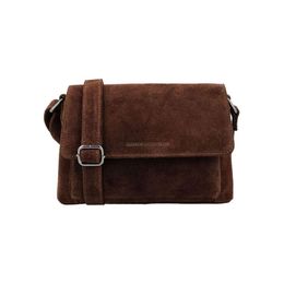 HIDE & STITCHES Leder-Umh&auml;ngetasche "Brazos" in Braun - (B)24,5 x (H)16 x (T)5,5 cm - 50% | Damen-taschen