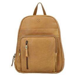 HIDE & STITCHES Leder-Rucksack in Hellbraun - (B)23,5 x (H)28,5 x (T)8,5 cm - 62% | Damen-taschen