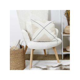 HYGGE Kissen in Beige - (L)40 x (B)40 cm - 50% | Dekokissen