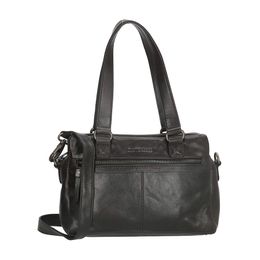 Micmacbags Leder-Schultertasche in Schwarz - (B)28 x (H)19 x (T)10 cm - 61% | Damen-taschen