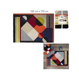THE HOME DECO FACTORY Kurzflor-Teppich in Bunt - (L)170 x (B)120 cm - 50% |