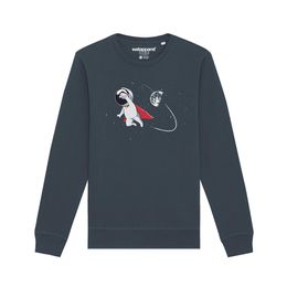 Watapparel Sweatshirt 'Superastronaut' male Grey size XXXL