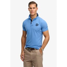 Superdry & Co Poloshirt Herren Gr&ouml;&szlig;e L marine / royalblau