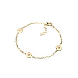 Elli Armband ' Blume' M&auml;dchen Gr&ouml;&szlig;e 14 gold