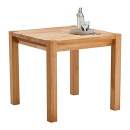 CARRYHOME Esstisch, Kernbuche, Holz, Kernbuche, massiv, quadratisch, eckig, 80x75x80 cm, Esszimmer, Tische, Esstische