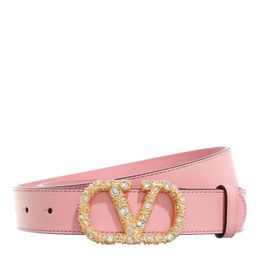 Valentino Garavani G&uuml;rtel - Belt H.30 Jewel Logo - Gr. 80 - in Gold - f&uuml;r Damen