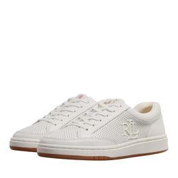 Lauren by Ralph Lauren Lauren Ralph Lauren Sneaker - Hailey 6 Sneakers Low Top Lace - Gr. 38 (EU) - in Wei&szlig; - f&uuml;r Damen