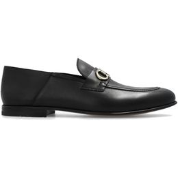 Salvatore Ferragamo Loafer - Gin Leather Loafers - Gr. 44 (EU) - in Schwarz - f&uuml;r Damen