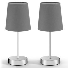 Monzana Tischlampe Lumi&egrave;re 2er-Set Grau