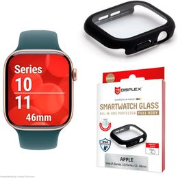 Displex Displayschutzglas &raquo;Smartwatch Glass All-In-One Protector Full Body&laquo; f&uuml;r Apple Watch Series 10 46 mm;Apple Watch Series 11 46 mm Displayschutzfolie, 