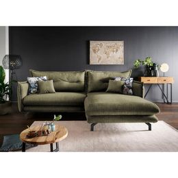 Home Affaire Ecksofa &raquo;LAVA Breite 255 cm, modern und elegant, aktuelle Kissenoptik, L-Form&laquo; Armlehnen verstellbar