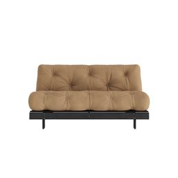 Karup Design Daybett &raquo;Daybett Roots Schlafsofa &ndash; G&auml;stebett & Sofa aus FSC -Kiefer&laquo; 2 Stk. tlg. Inkl. Futonmatratze, in mehreren Gr&ouml;&szlig;en & Farben erh&auml;ltlich braun 