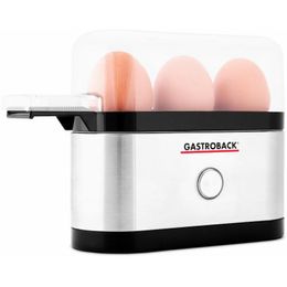 Gastroback Eierkocher &raquo;42800 Design Mini&laquo; f&uuml;r 3 Stk. Eier 350 W silber
