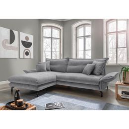 Home Affaire Ecksofa &raquo;LAVA Breite 255 cm, modern und elegant, aktuelle Kissenoptik, L-Form&laquo; Armlehnen verstellbar