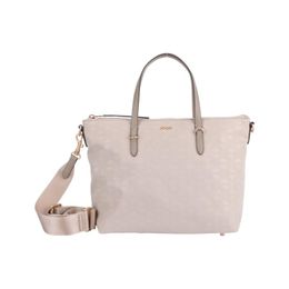 JOOP! Damen JOOP! Handtasche &raquo;collana tessuto handbag mhz&laquo; Damen Umh&auml;ngetasche, Schultertasche mit Logopr&auml;gung beige