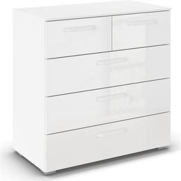 Rauch Schubkastenkommode &raquo;Sideboard Schubladenkommode OTELI mit Dekor- und Hochglanzfront&laquo; Breite 80 cm inkl. Soft-Close-Funktion, mit 5 ger&auml;umigen 