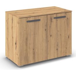 Rauch Sideboard &raquo;T&uuml;rkommode Kommode Lowboard OTELI mit Dekor- und Hochglanzfront&laquo; Breite 80 cm inkl. Soft-Close-Funktion, mit 2 T&uuml;ren, Einlegeboden 