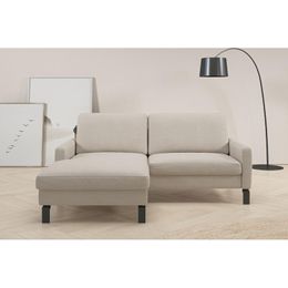 Home Affaire Ecksofa &raquo;Lecce, L-Form, Federkernpolsterung, Breite 194 cm&laquo; inkl. saugroboterfreundliche H&ouml;he & schmale Armlehnen 100% Polyester