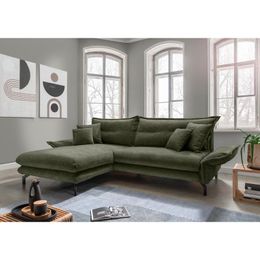 Home Affaire Ecksofa &raquo;LAVA Breite 255 cm, modern und elegant, aktuelle Kissenoptik, L-Form&laquo; Armlehnen verstellbar