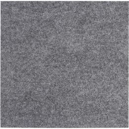 ANDIAMO Teppichfliese &raquo;Abbo, selbstklebend&laquo; quadratisch 4 mm H&ouml;he Bodenschutz, quadaratisch 40x40 cm, 25er Set, 50er Set, 100er Set grau Obermaterial: 100% 