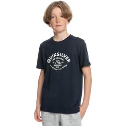 Quiksilver T-Shirt &raquo;Script Talk&laquo; Navy Blazer 16(165-172cm) 16(165-172cm) Stoff: Leichter Baumwolljersey