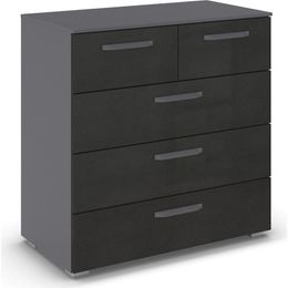 Rauch Schubkastenkommode &raquo;Sideboard Schubladenkommode OTELI mit Dekor- und Hochglanzfront&laquo; Breite 80 cm inkl. Soft-Close-Funktion, mit 5 ger&auml;umigen 