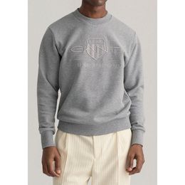 Gant Sweatshirt &raquo;D1. TONAL ARCHIVE SHIELD C-NECK&laquo;, mit Logostickerei auf der Brust grey melange 3XL 3XL Klassischer Sweater von Gant