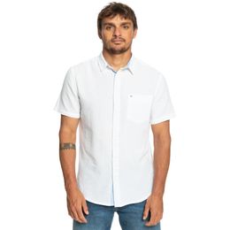 Quiksilver Kurzarmhemd &raquo;Time Box&laquo; White XS - US-Gr&ouml;&szlig;en US-Gr&ouml;&szlig;en XS Stoff: Popeline-BaumwollStoff
