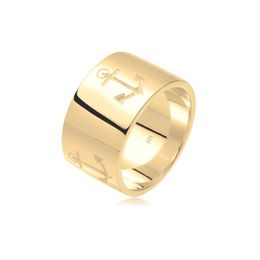 Elli Damen Fingerring &raquo;Anker Bandring 925 Silber&laquo; gold