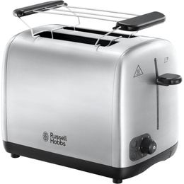 Russell Hobbs Toaster &raquo;Adventure 24080-56&laquo; 2 kurze Schlitze f&uuml;r 2 Scheiben 850 W Edelstahl geb&uuml;rstet silber Toaster