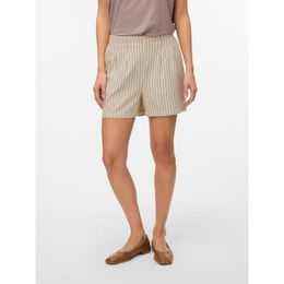 V&eacute;ro Moda Vero Moda Damen Shorts &raquo;VMJESMILO HW SHORTS WVN NOOS&laquo; Viskosemischung, regular fit, mit Leinen silber XS (34), N-Gr