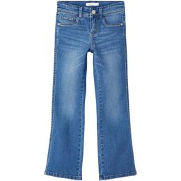 name it M&auml;dchen Bootcut-Jeans &raquo;NKFPOLLY SKINNY BOOT JEANS 1142-AU NOOS&laquo; mit Stretch blau 134, N-Gr