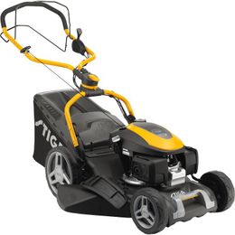 STIGA GARDEN Benzinrasenm&auml;her &raquo;Combi 753 V&laquo; Mulchfunktion, HONDA-Motor, Radantrieb gelb 51 cm Schnittbreite, f&uuml;r Rasenfl&auml;chen von bis zu 1800 m&sup2;