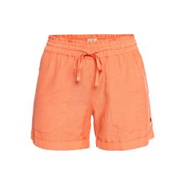 Roxy Shorts &raquo;Another Kiss&laquo; Fusion Coral L L Stoff: leichtes Leinen-Viskose-Mischgewebe