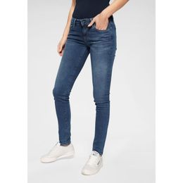 Pepe Jeans Damen Skinny-fit-Jeans &raquo;SOHO&laquo; im 5-Pocket-Stil mit 1-Knopf Bund und Stretch-Anteil blau 26, L&auml;nge 30