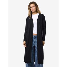 Noisy may Damen Noisy may Strickjacke &raquo;NMCITY L/S LONG CARDIGAN NOOS&laquo; Kunstfaser schwarz XL