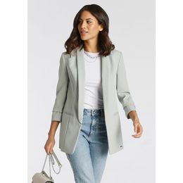 Laura Scott Damen Longblazer mit gerafften &Auml;rmeln gr&uuml;n 46