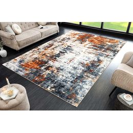 Riess Ambiente Design Teppich MODERN ART 230x160cm grau kupfer Kurzflor Indoor-Teppich Riess-Ambiente rechteckig