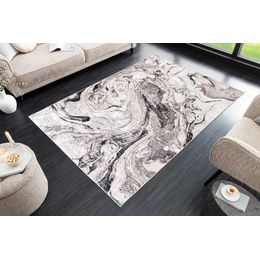 Riess Ambiente Design Teppich ART RUGS 230x160cm wei&szlig; grau Flachgewebe Indoor Riess-Ambiente rechteckig Glamour Modern Natur